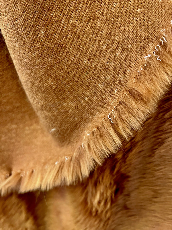Zahra RUST 0.5 Inch Short Pile Soft Faux Fur Fabric for Fursuit, Cospl ...